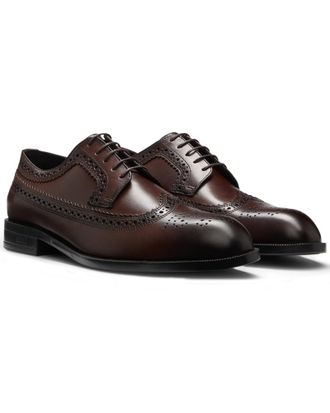 HUGO BOSS Derby-Schn&uuml;rer mit Budapester-Details in