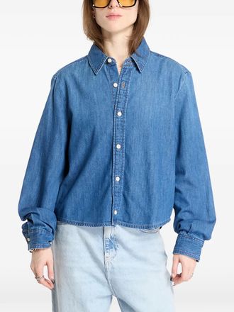 Calvin Klein Lang&auml;rmeliges Jeanshemd - Blau