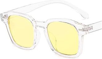 Generic Lunettes de soleil carrées rétro tendance Street Shot hommes et femmes vacances en plein air (couleur : F, taille : 1) 2026