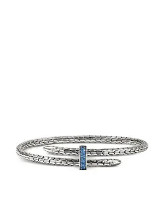 John Hardy bracelet en argent sterling serti de saphirs