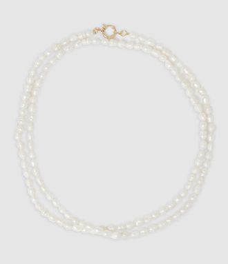 Shaker Jewels Collier Visua Perles 3 Tours Blanc