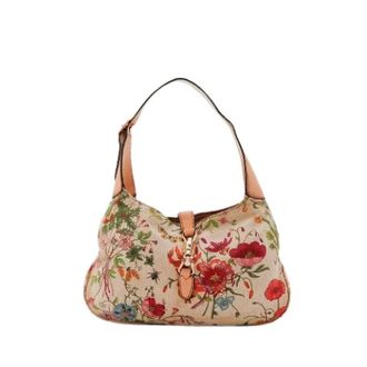Gucci Pre-owned Le Jackie Flore - Femme - Pre-owned - Beige - Taille: ONE Size