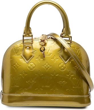 Louis Vuitton Hobo Bags - Monogram Vernis Alma BB - Gr. unisize - in Grün - für Damen