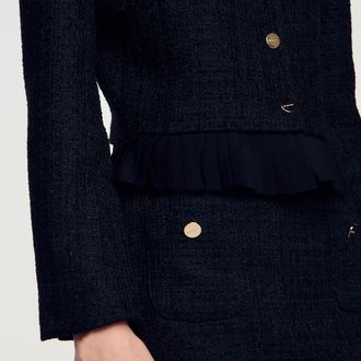 Sandro Veste en tweed 2 en 1