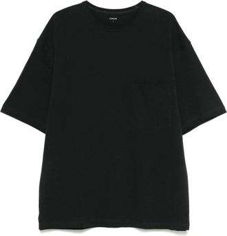 Christophe Lemaire Homme, Tops, Noir, Taille: L T-shirt Boxy &agrave; Manches Courtes