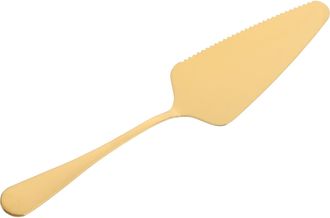 DOITOOL Edelstahl Kuchenheber mit Gezahnter Klinge Farbbeschichteter Backschaufel Ergonomisch f&uuml;r Pizza und Kuchen Leicht zu Reinigen Goldfarben