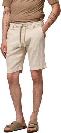 Gianni Lupo Homme, Shorts, Beige, Taille: XS Morris Linen Bermuda