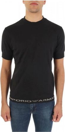 Emporio Armani Homme, Tops, Noir, Taille: XL Logo T-Shirt