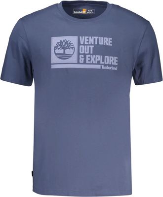 Timberland Homme, Tops, Bleu, Taille: 3XL T-shirt &agrave; manches courtes