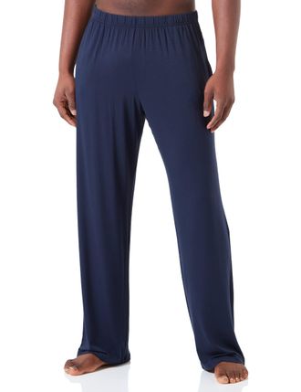 Emporio Armani Mens Deluxe Viscose Trousers, Marine, L