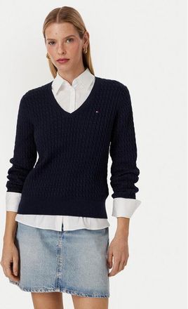 Tommy Hilfiger Pullover WW0WW44987 Dunkelblau Regular Fit