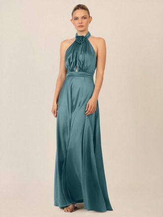 Apart Abendkleid mit Neckholder und Drapierung