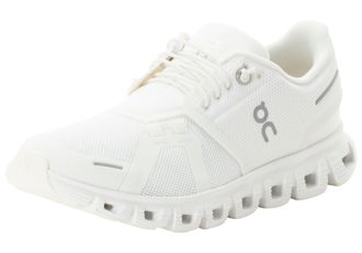 On Running Sneaker ON RUNNING ON RUNNING CLOUD 6, Damen, Gr. 38,5, wei&szlig;, wei&szlig;, Synthetik, Schuhe Sneaker, Topseller