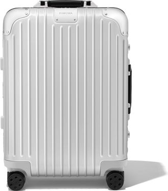 Rimowa Original Cabin Twist Koffer in Silber und Schwarz - Aluminium - 55x40x23