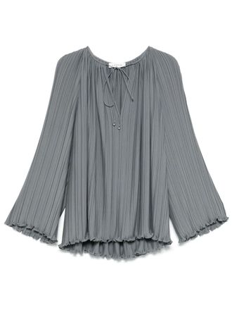 Lanvin blouse à design plissé - Gris