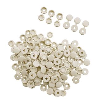 Generic 100 Scharnierte Schrauben Abdeckkappe f&uuml;r Auto Wohnm&ouml;bel Dekor, 4,1 mm Beige