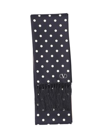 Valentino Garavani Womens Scarfs Black Silk