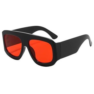 Generic Lunettes De Soleil Dext&eacute;rieur &Agrave; Grande Monture For Hommes, For Les D&eacute;placements Quotidiens, Vacances Et La Conduite(Red)