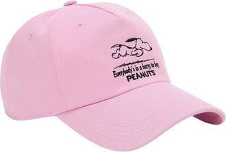 Iceberg Homme, Accessoires, Rose, Taille: ONE Size Casquette de baseball en gabardine avec broderie Peanuts