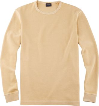 Olymp Herren T-Shirt Langarm Casual Wirk,Uni,Regular fit,Natur 22,3XL