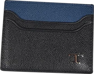 Tod's Homme, Accessoires, Noir, Taille: ONE Size Porte-cartes en cuir