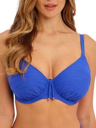 Fantasie Beach Waves Underwire Gathered Full Cup Bikini Top Haut, Ultramarine, 105E Femme