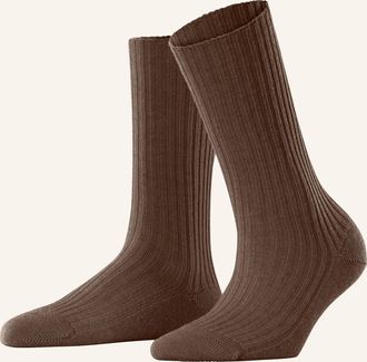 Falke Str&uuml;mpfe Cosy Wool Boot Mit Merinowolle braun