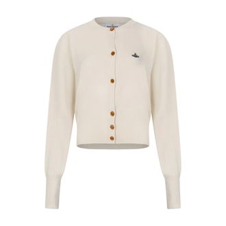 Vivienne Westwood Femme, Pulls, Beige, Taille: 42 FR Bea Cropped Cardigan