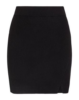 8 by YOOX VISCOSE BLEND MINI WRAP KNIT SKIRT