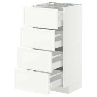 IKEA METOD / MAXIMERA Unterschr., 4 Fronten/4 Schubladen