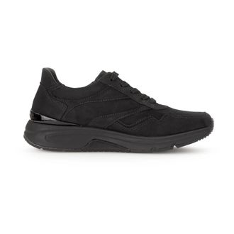 Gabor Rollender Sneaker in Schwarzem Nubuk - - Shoes - Damen - Schwarzk - 42 1/2 EU