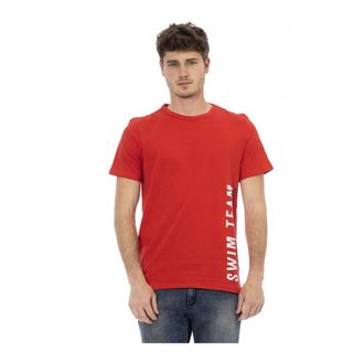 Dirk Bikkembergs T-Shirt mit Frontdruck Beachwear - - Tops - Herren - Rot - S