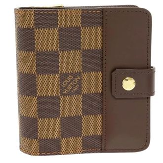 Louis Vuitton Portefeuille Compact Zipp&eacute; Damier Pre-owned - Homme - Pre-owned - Brun - Taille: ONE Size