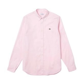 Lacoste Homme, Chemises, Rose, Taille: XL Chemise en coton coupe droite