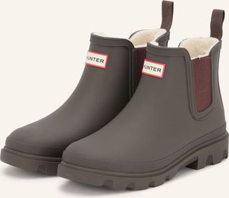 Hunter Gummi-Boots Downpour Insulated braun