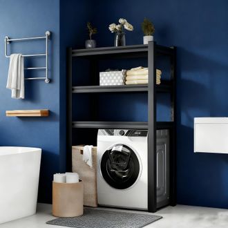 Generic Organisationsregale for den Waschraum: Waschmaschinenregal & Regal &uuml;ber der Waschmaschine, ideal for kompakte Wasch-/Hauswirtschaftsr&auml;ume.(L80W40,3-Ti