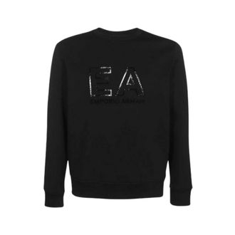Emporio Armani Basic Rundhals Sweatshirt Schwarz - - Sweatshirts & Hoodies - Herren - Schwarzk - XL