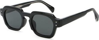 Generic Lunettes De Soleil Carr&eacute;es Tendance &Agrave; Grande Monture For Hommes Et Femmes, Polaris&eacute;es, For La Conduite, Les Vacances Et Les S&eacute;ances Photo.(Black)