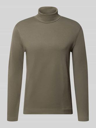 Christian Berg Regular Fit Longsleeve aus reiner Baumwolle mit Rollkragen