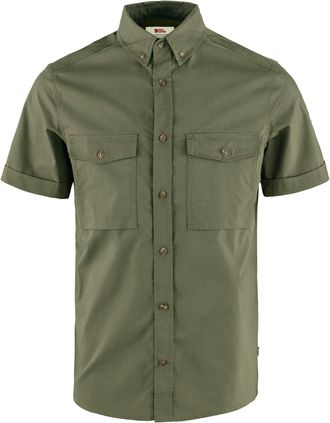 Fj&auml;llr&auml;ven Herren &Ouml;vik Air Stretch SS Shirt, Mountain Blue, XXL