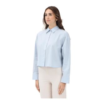 Calvin Klein Jeans Femme, Blouses et Chemises, Bleu, Taille: 38 FR Chemise &agrave; manches longues