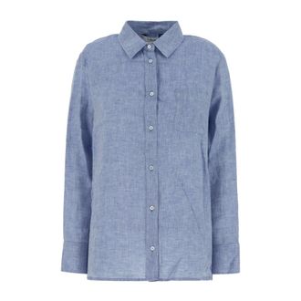 Max Mara Damen, Blusen & Hemden, Blau, MGr&ouml;&szlig;e