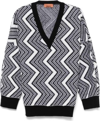 Missoni Pullover mit Zickzackmuster - Schwarz