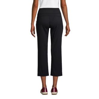 Lands End &frac34;-Yogahose ACTIVE, Damen, Gr&ouml;&szlig;e:44-46 regular, Schwarz, Polyester-Mischung, by Lands End