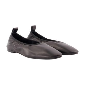 Aeyde Womens Dex Ballerinas - Aeyde Leather Black Calfskin Shoes Flat-Shoes