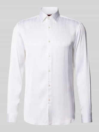 HUGO BOSS Slim Fit Businesshemd aus reiner Viskose Modell KENNO