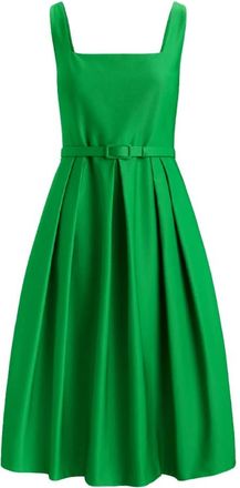 Ralph Lauren Femme, Robes, Vert, Taille: 34 FR Pleated Belted Dress