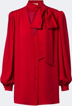 Valentino Garavani Schluppenbluse aus Seiden-Georgette