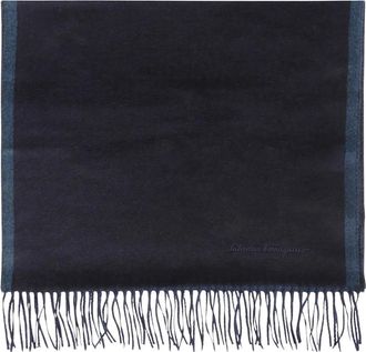 Ferragamo Homme, Accessoires, Bleu, Taille: ONE Size Logo Scarf
