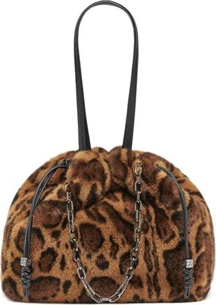 DKNY Dkny, Femme, Sacs, Brun, Taille: ONE Size Sac Seau Imprim&eacute; L&eacute;opard